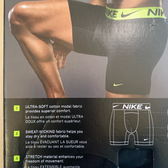 Nike | Underwear & Socks | Nike Mens Drifit Luxe Cotton Modal Boxer ...